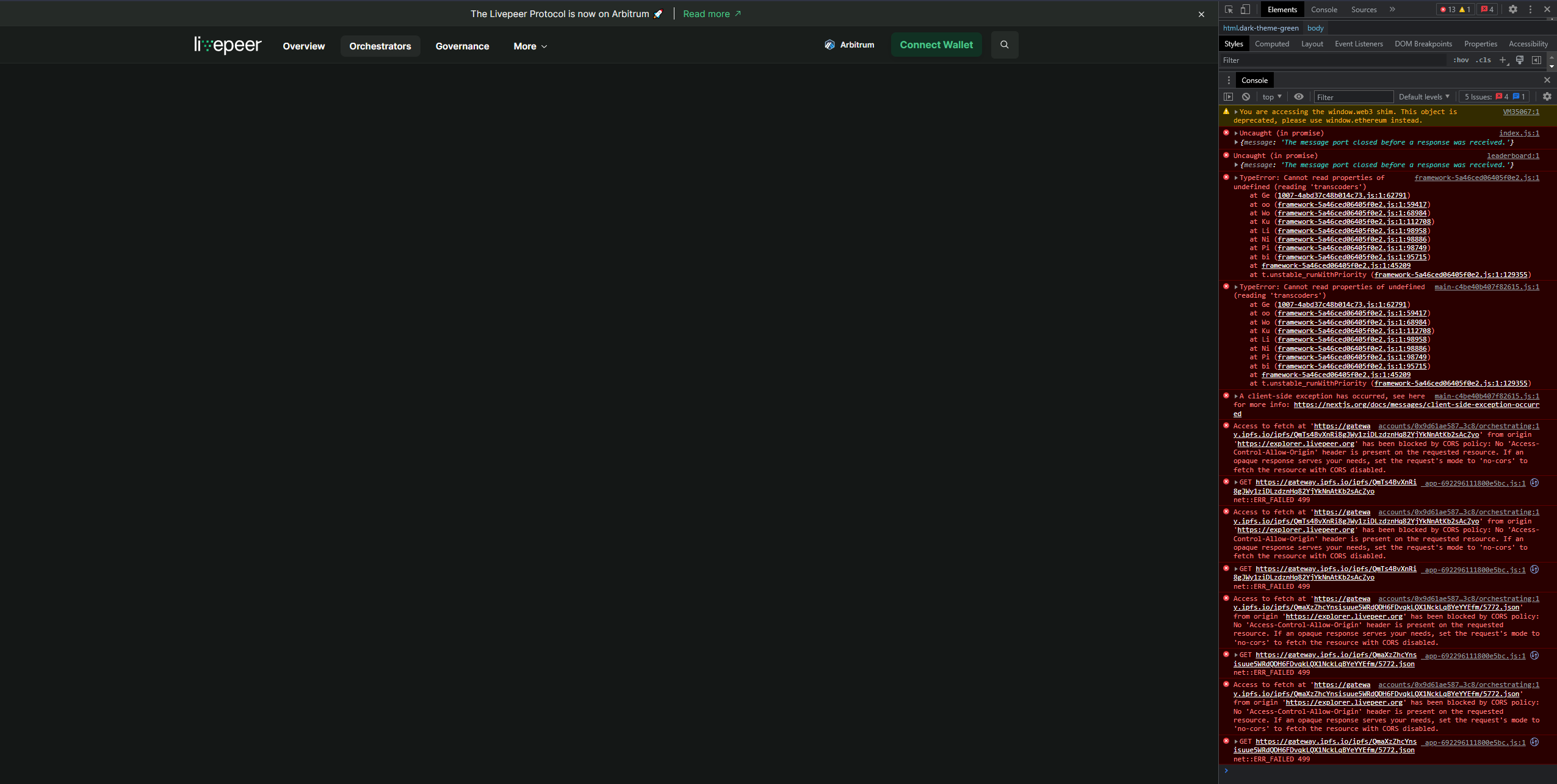 Orchestrator/Delegator Details Intermittent Failure · Issue #161 · livepeer/explorer · GitHub