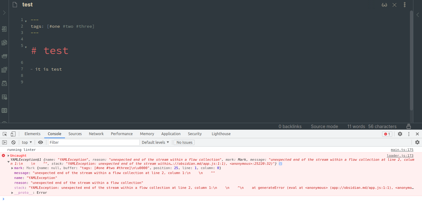 Get Yamlexception When Running Linter · Issue 166 · Platersobsidian Linter · Github 8595