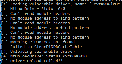 Can not read module header · Issue #69 · TheCruZ/kdmapper · GitHub