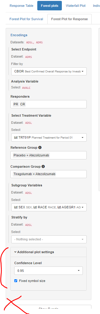Selection of methods in tm_g_forest_rsp · Issue #576 · insightsengineering/teal.modules.clinical ...
