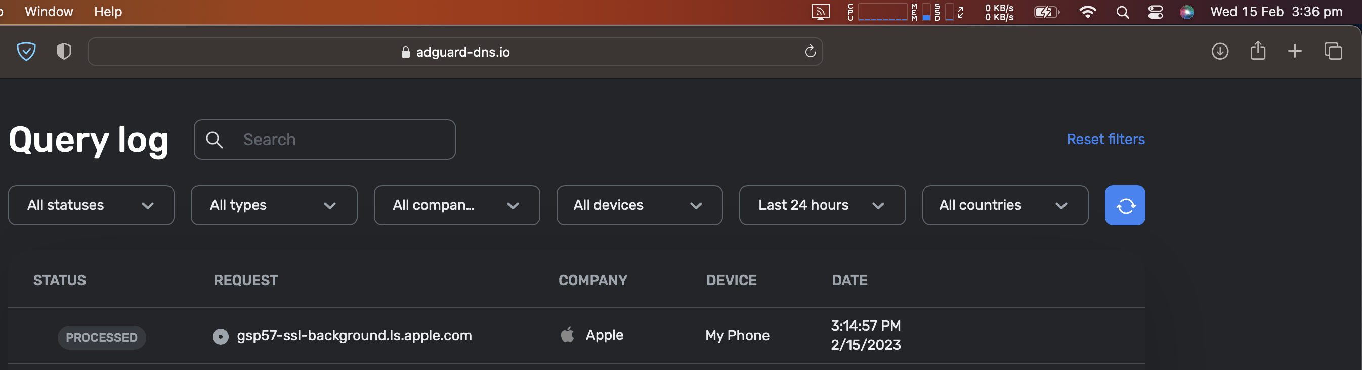 Delay on query log refreshing · Issue #540 · AdguardTeam/AdGuardDNS · GitHub
