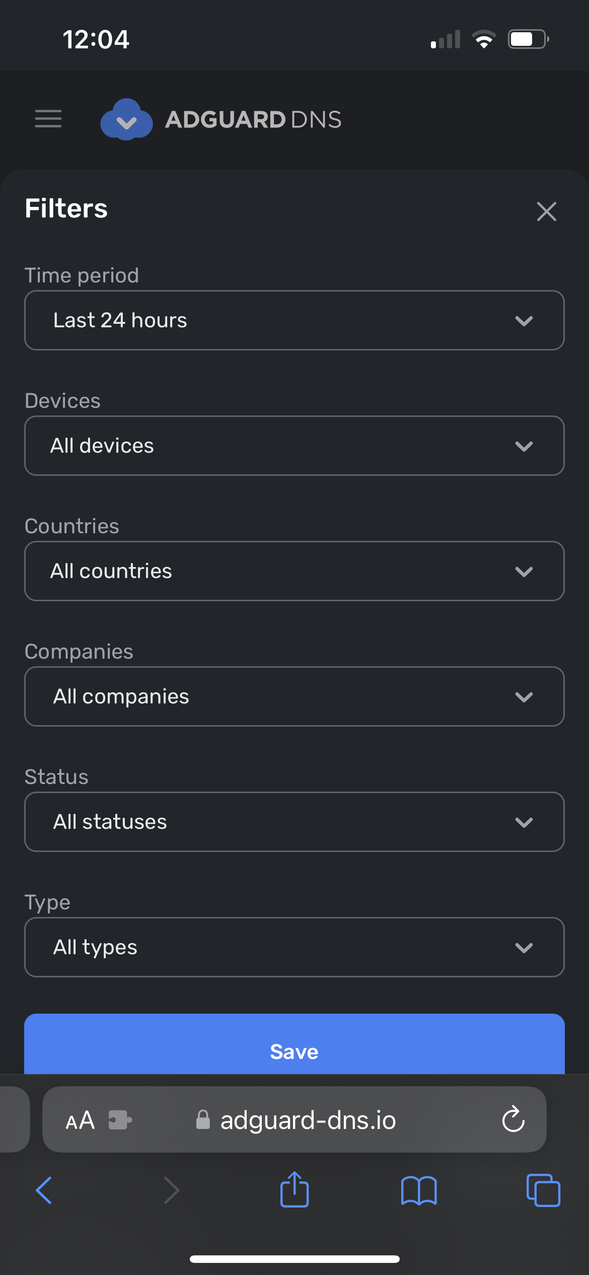 Query log filters > Text colour differences · Issue #377 · AdguardTeam/AdGuardDNS · GitHub