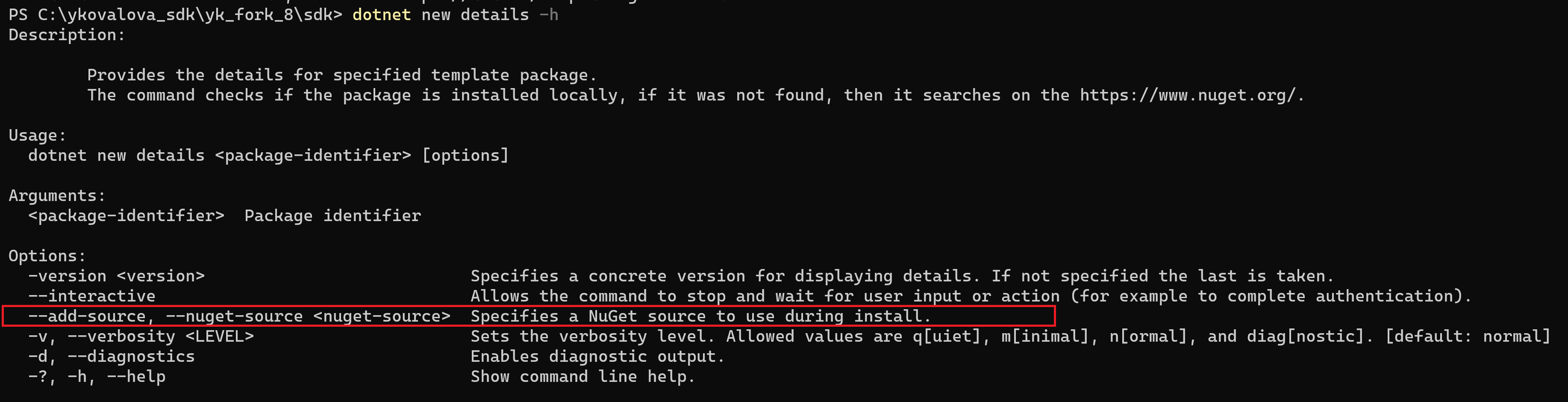 dotnet new details - UI/localization issues · Issue #6813 · dotnet/templating · GitHub
