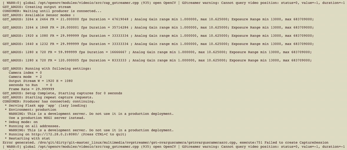 GStreamer Warning Cannot Query Video Position Status 0 Value 1 GStreamer Warning Cannot Query Video Position Status 0 Value 1