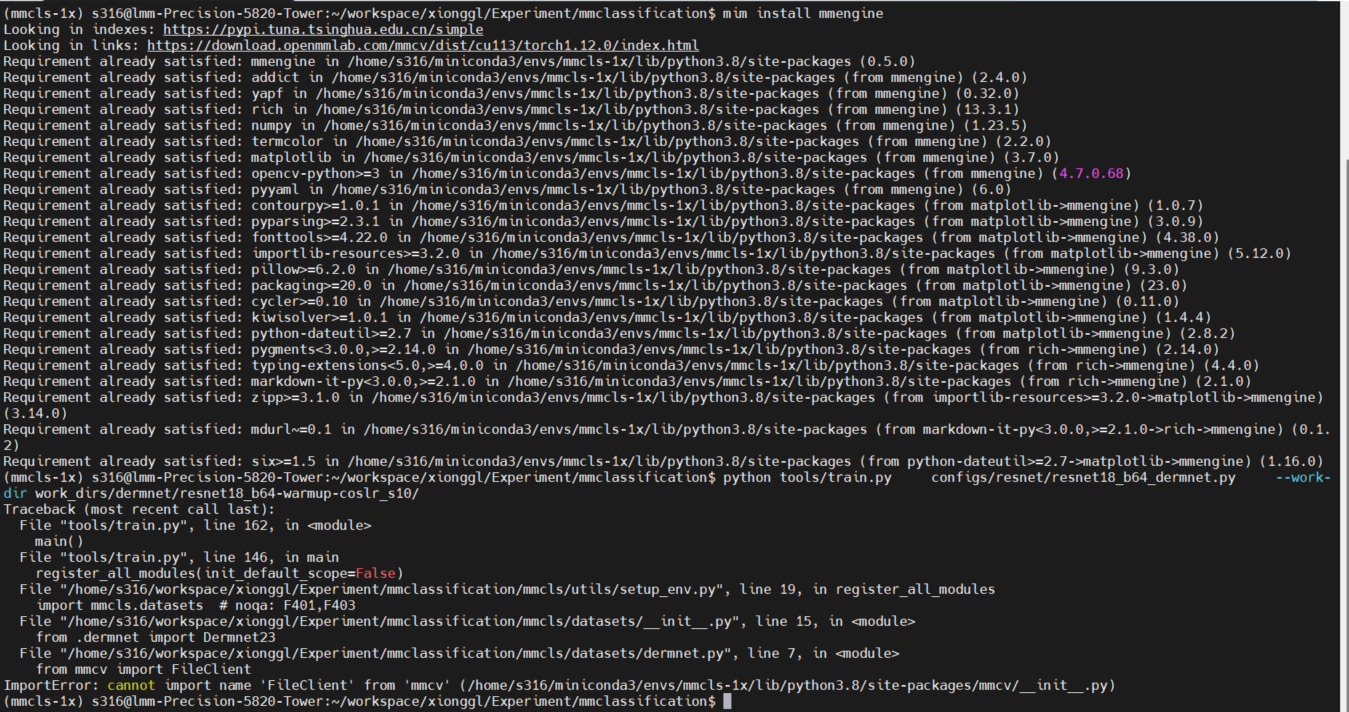 [Bug] ImportError: cannot import name 'FileClient' from 'mmcv' · Issue #1368 · open-mmlab ...
