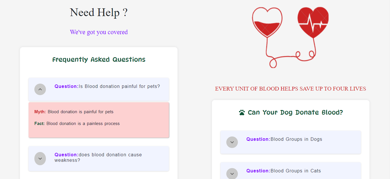 GitHub - AtriSukul1508/pet-saviour: Blood donation website for pets