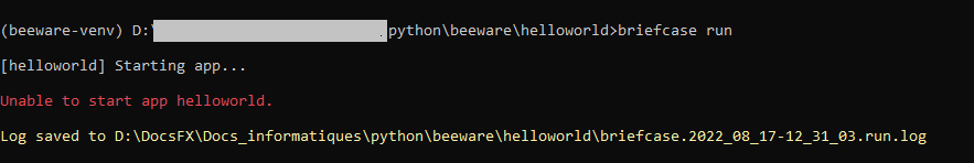 When Importing Module Clipboard Or Pyperclip Briefcase Run Can T Start The Application · Issue