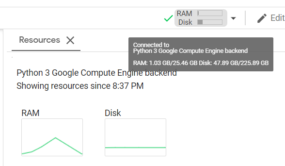 Shows 25gb of ram but only uses 12gb · Issue #2479 · googlecolab/colabtools · GitHub