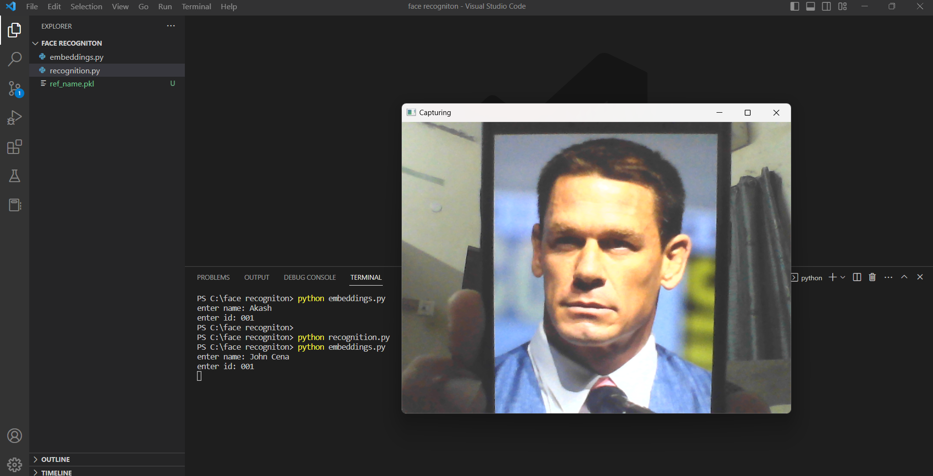 GitHub - Akashprabhu1/Face-recogniton-system