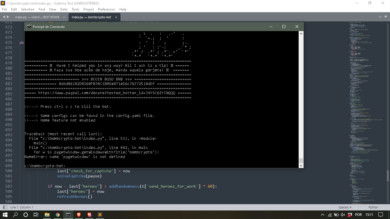 Multi browser · Issue #431 · mpcabete/bombcrypto-bot · GitHub