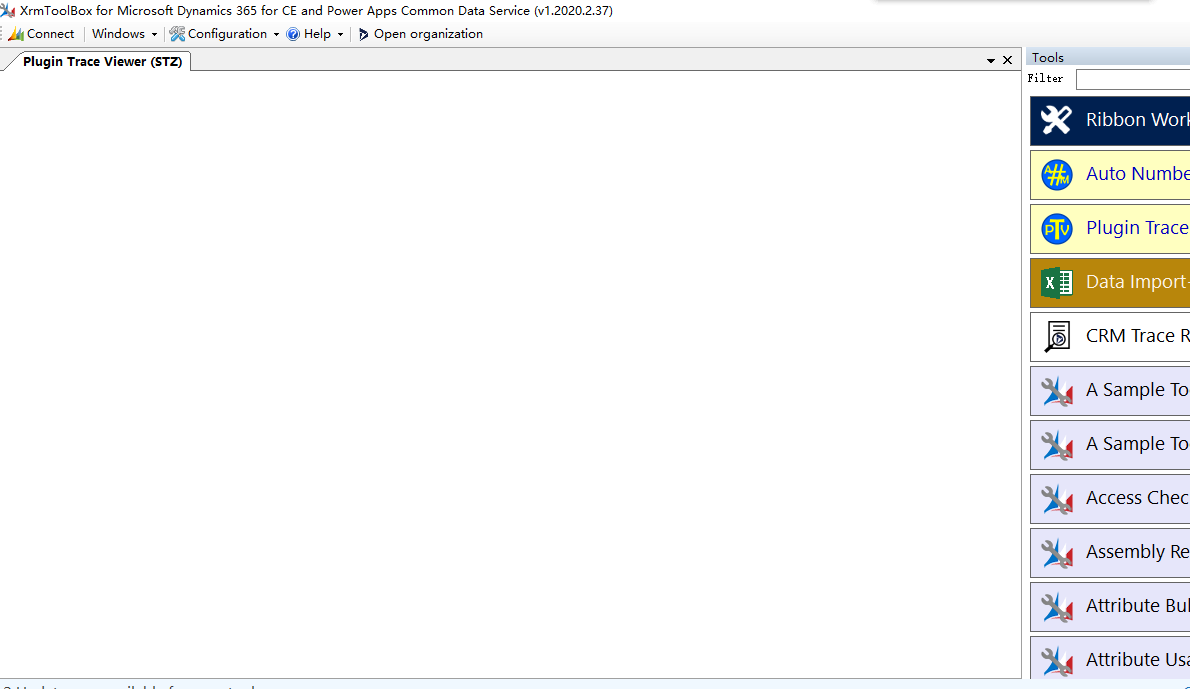 Opened tools are not displayed · Issue #931 · MscrmTools/XrmToolBox · GitHub
