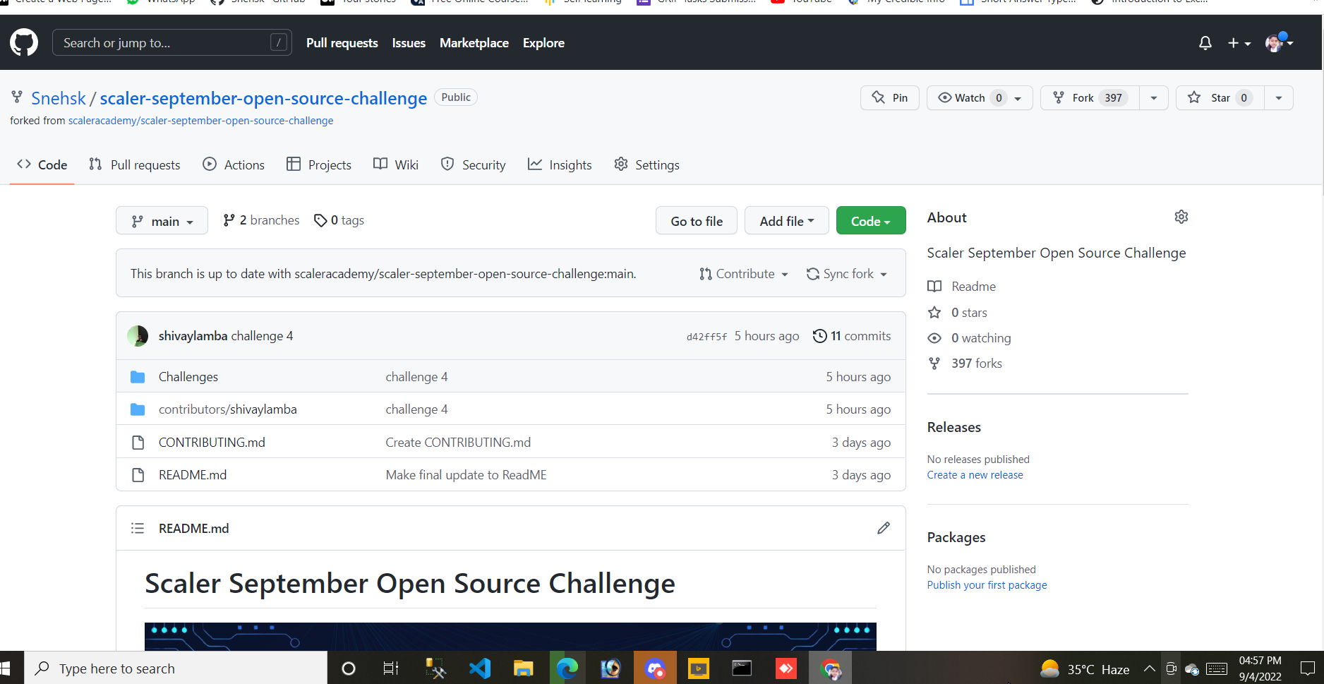 Challenge 1 Sneha Kumari · Issue #293 · scaleracademy/scaler-september-open-source-challenge ...