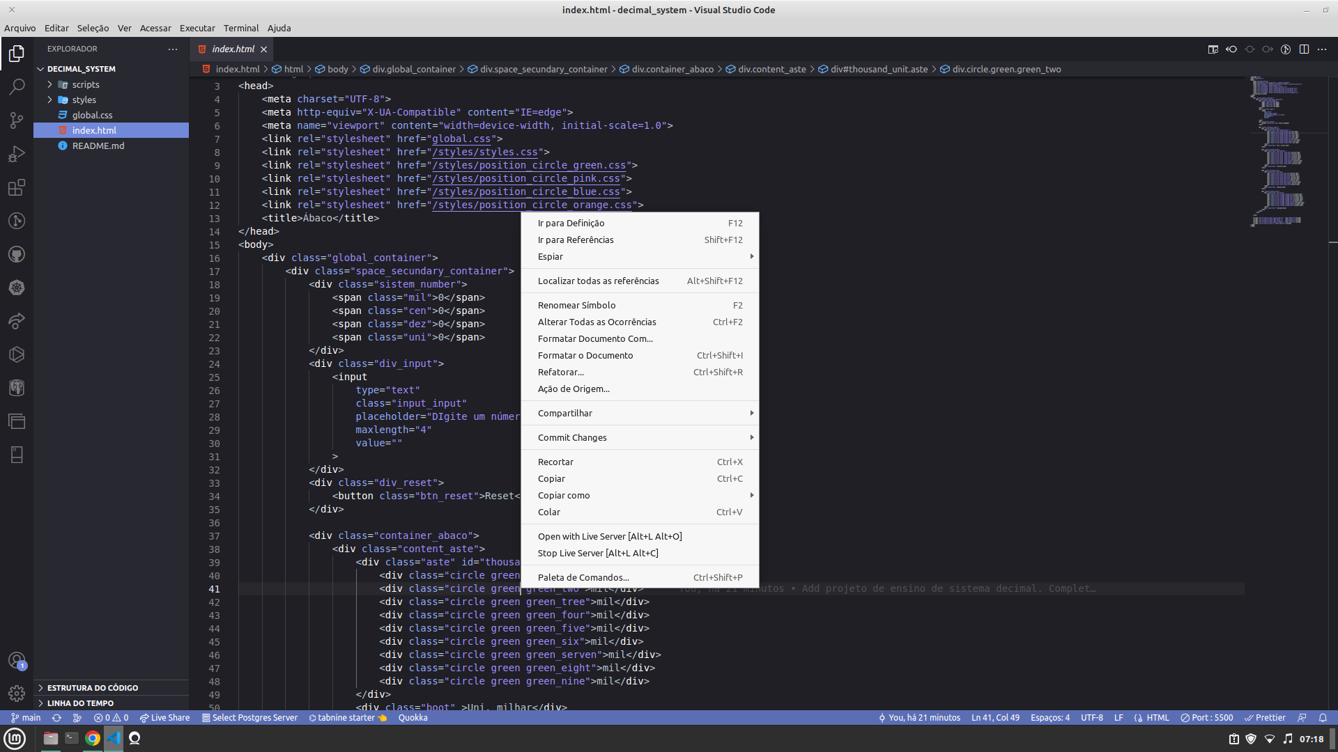 GitHub - claudioares/decimal_system: Aplicação para ensino do sistema ...