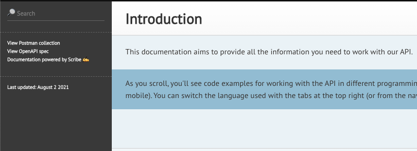Menu not showing · Issue #295 · knuckleswtf/scribe · GitHub