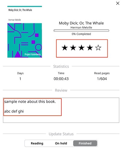 FR: Book rating and review information in History and File Browser · Issue #10381 · koreader ...