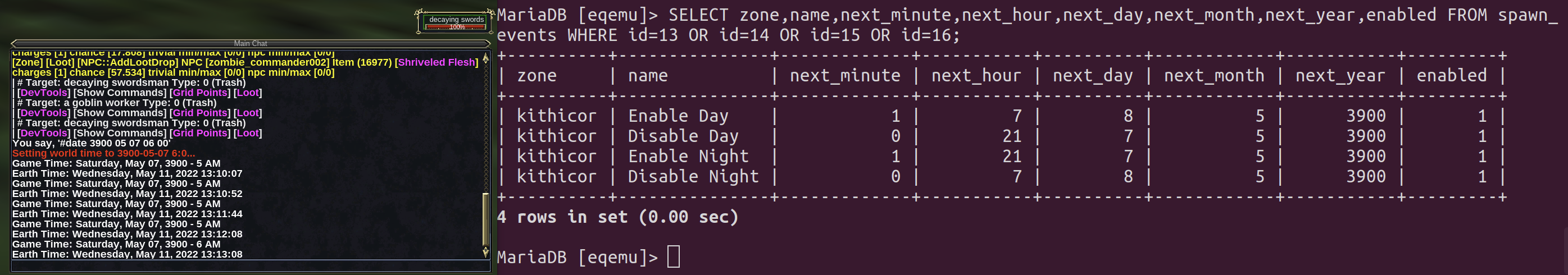 Kithicor Night/Day Spawn Cycle Event not Triggering · Issue #2169 · EQEmu/Server · GitHub