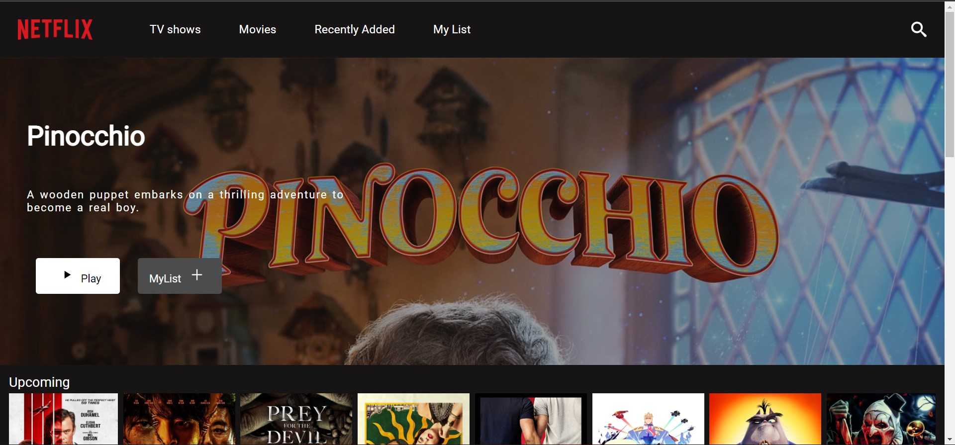 GitHub - PRASHANTS19/Netflix-clone