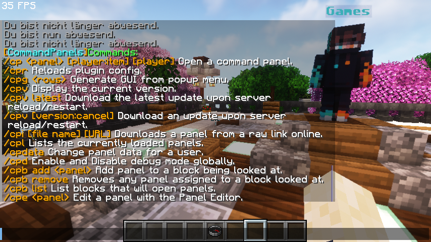 msg= and /cpc aren't available · Issue #222 · rockyhawk64/CommandPanels · GitHub