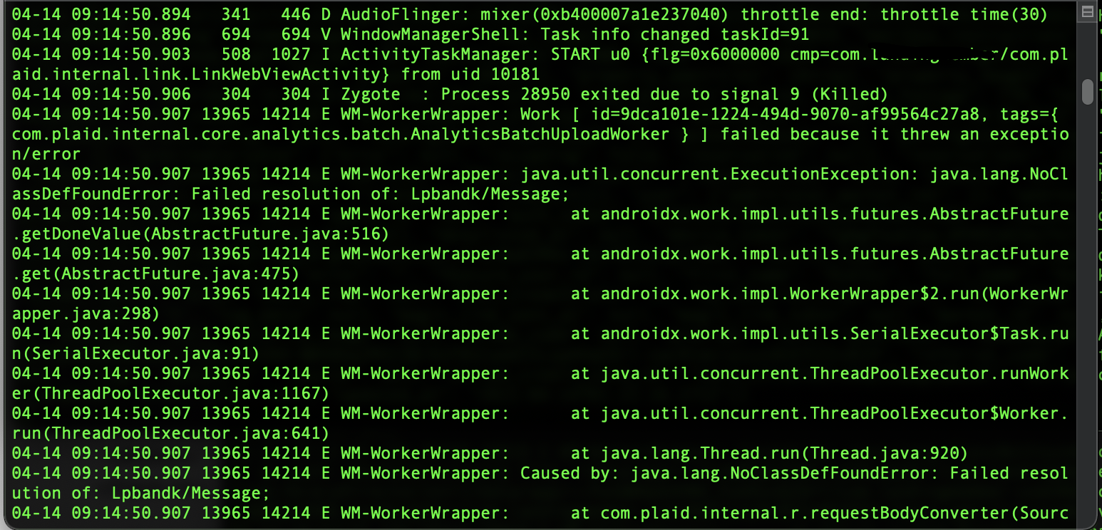 Plaid is stuck on loading screen with spinner - Android only · Issue #361 · plaid/react-native ...
