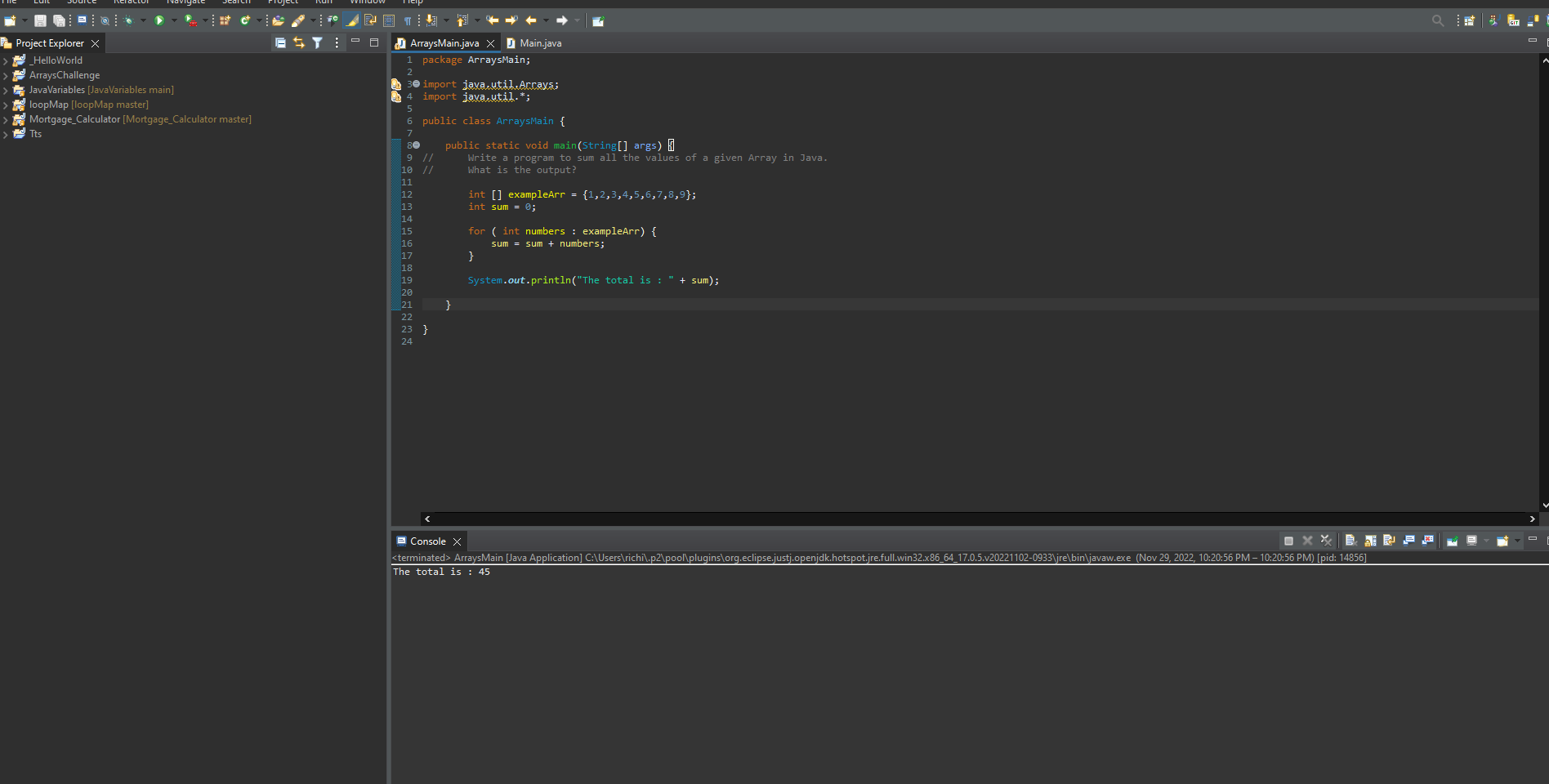 GitHub - richinatl/ArraysMain