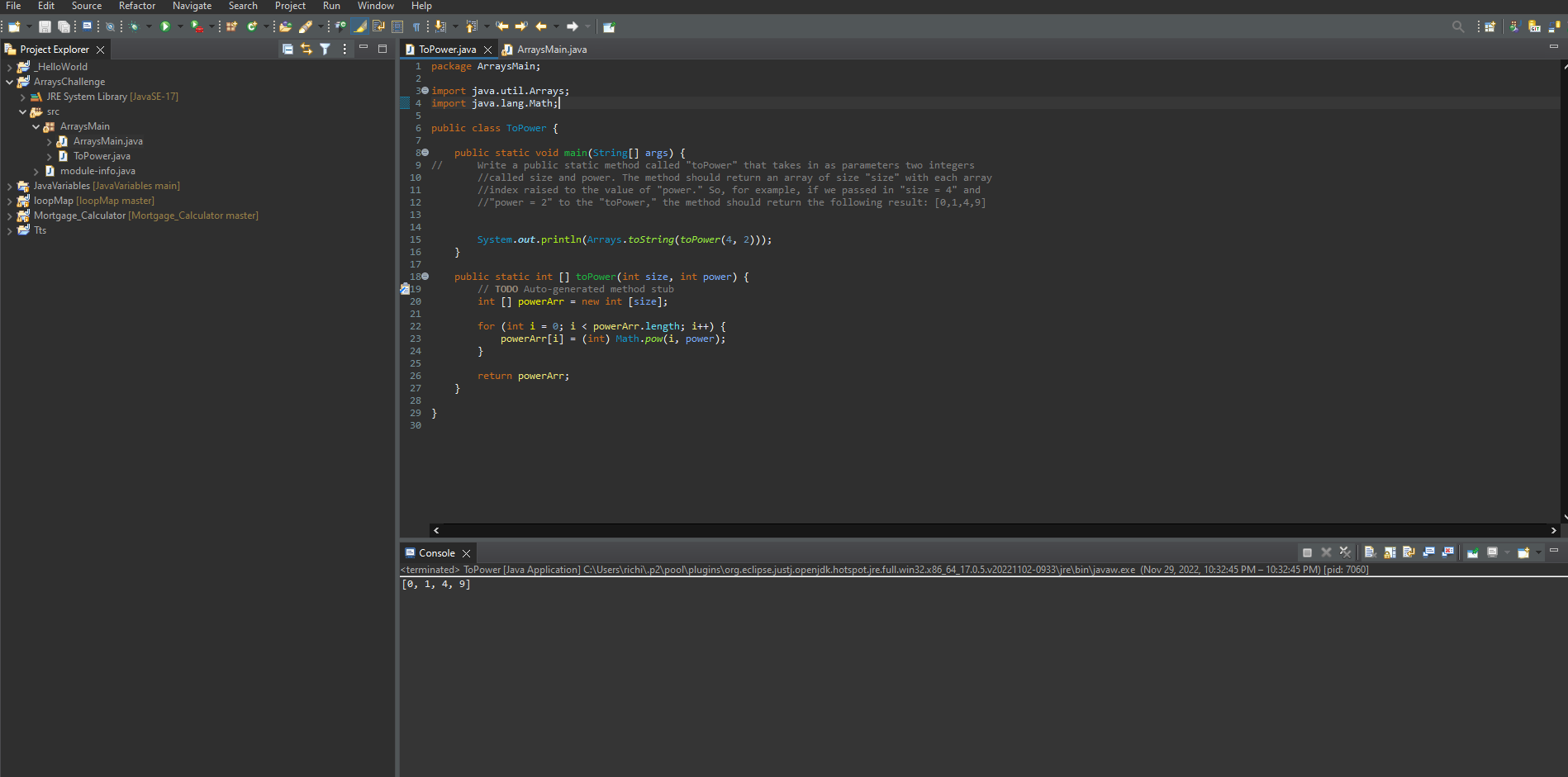 GitHub - richinatl/ArraysMain