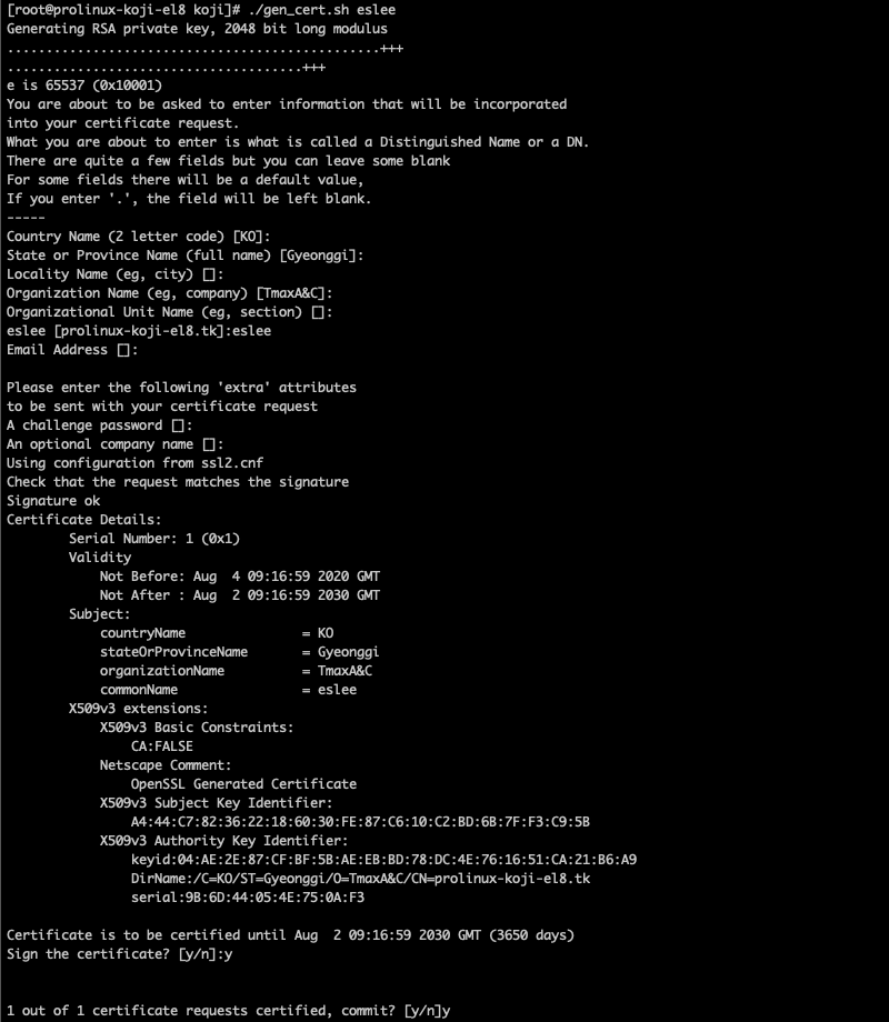 GitHub - eunseong/koji-ssl-certificate