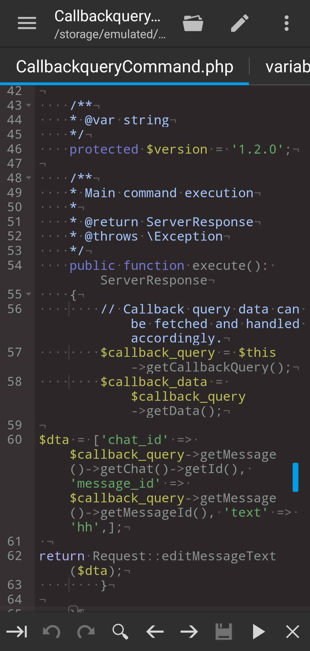 Help | editMessageText · Issue #1307 · php-telegram-bot/core · GitHub