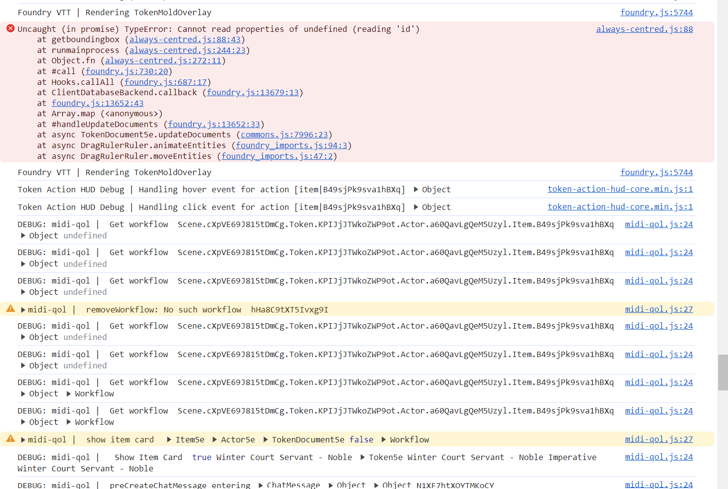 Help interpreting a Token Mold console error · Issue #193 · Moerill/token-mold · GitHub
