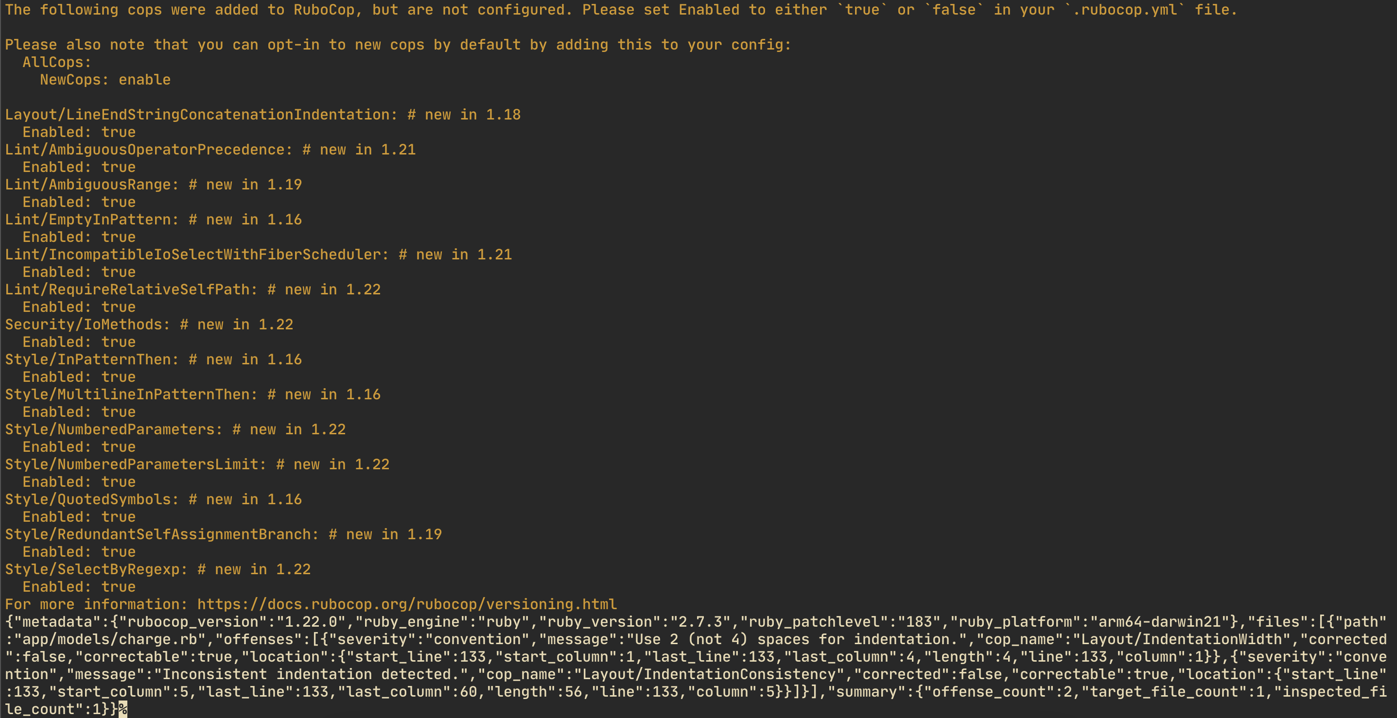 Rubocop doens`t work when unexpected output comes together · Issue #869 · jose-elias-alvarez ...