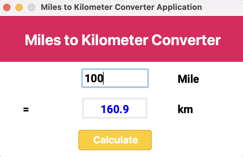 Github Harshalmargajmiles To Kilometer Converter Miles To Kilometer Converter Using Tkinter 