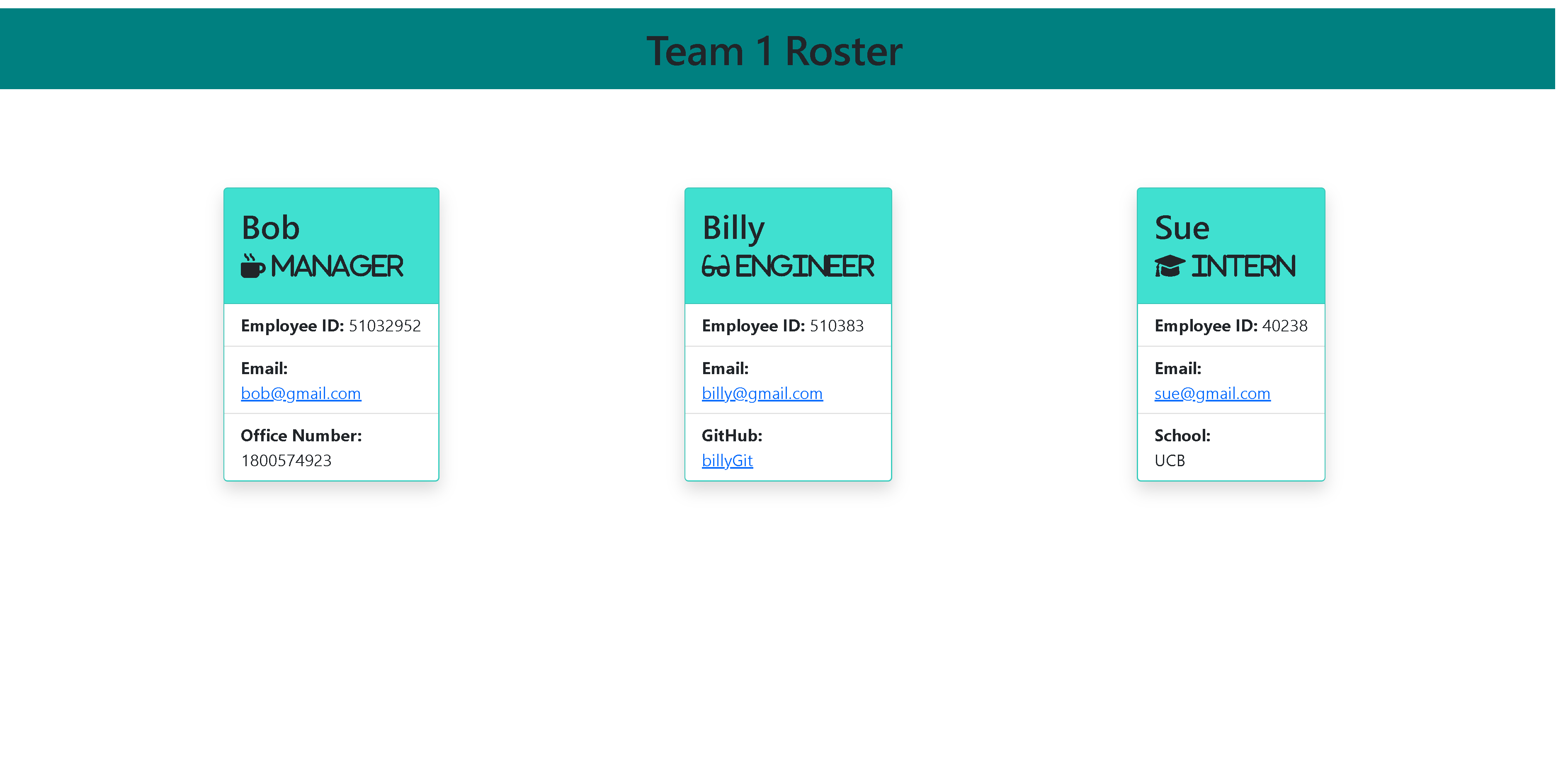 GitHub - jimbn/Team-Profile-Generator