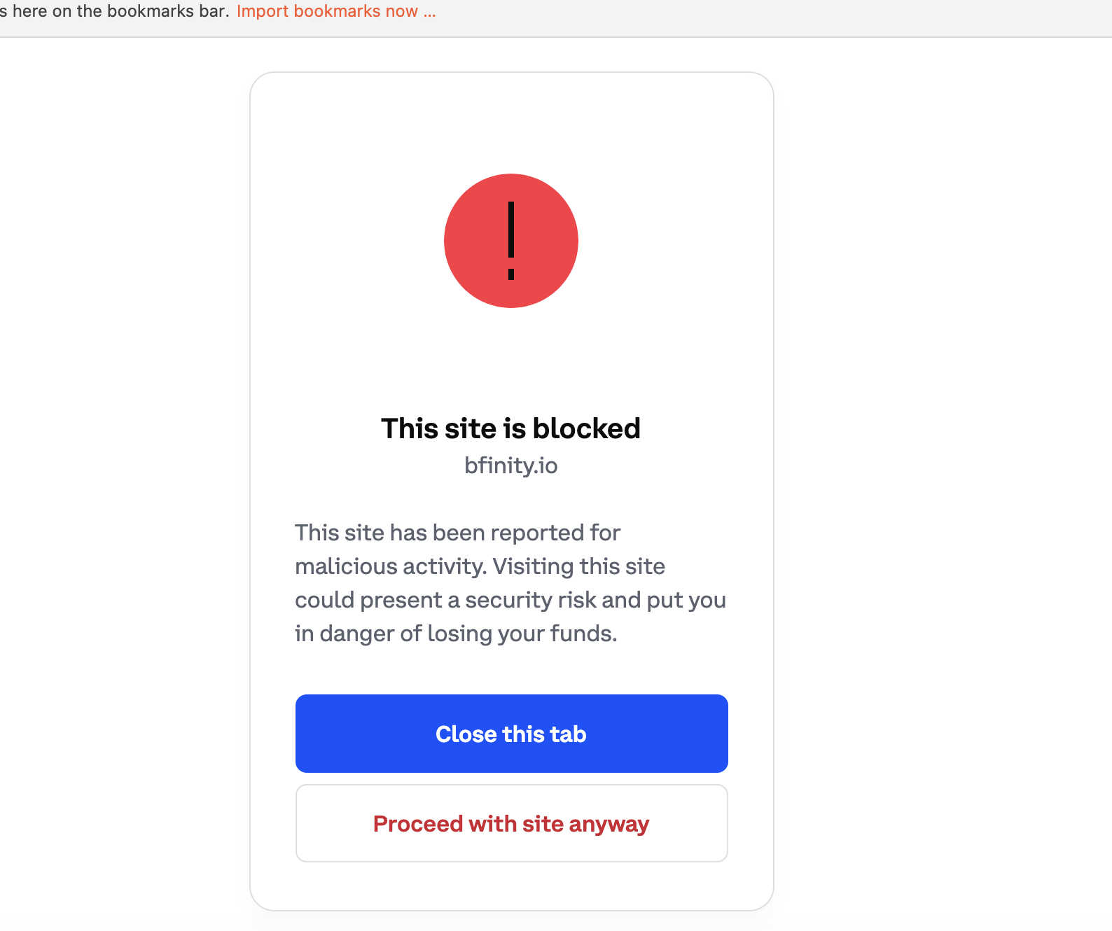 [Legitimate Site Blocked] bfinity.io · Issue #11419 · MetaMask/eth-phishing-detect · GitHub