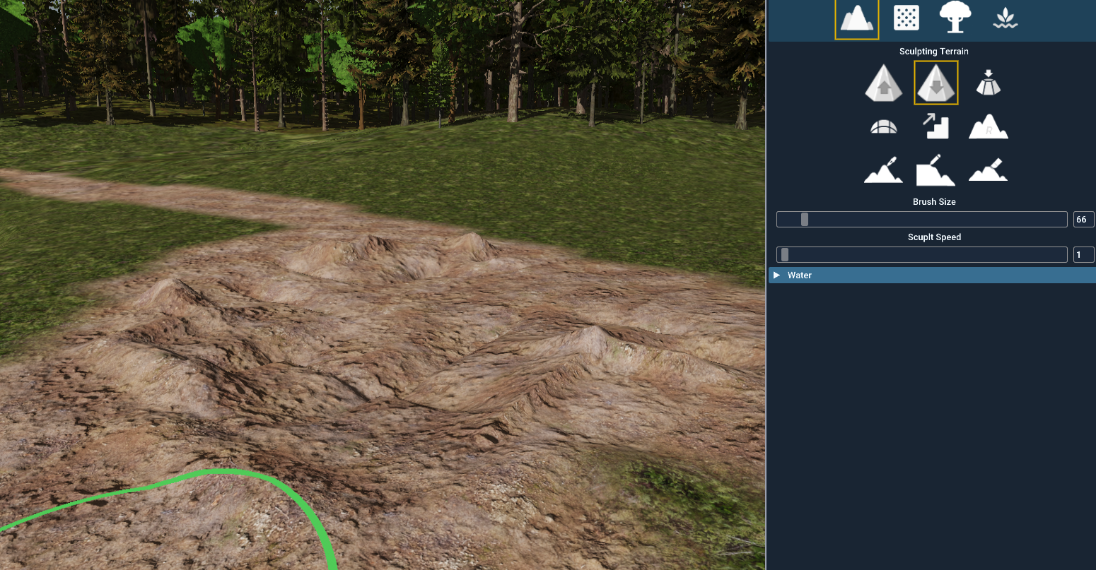 Sculpting terrain digging random ruts instead of creating smooth dip · Issue #3378 ...