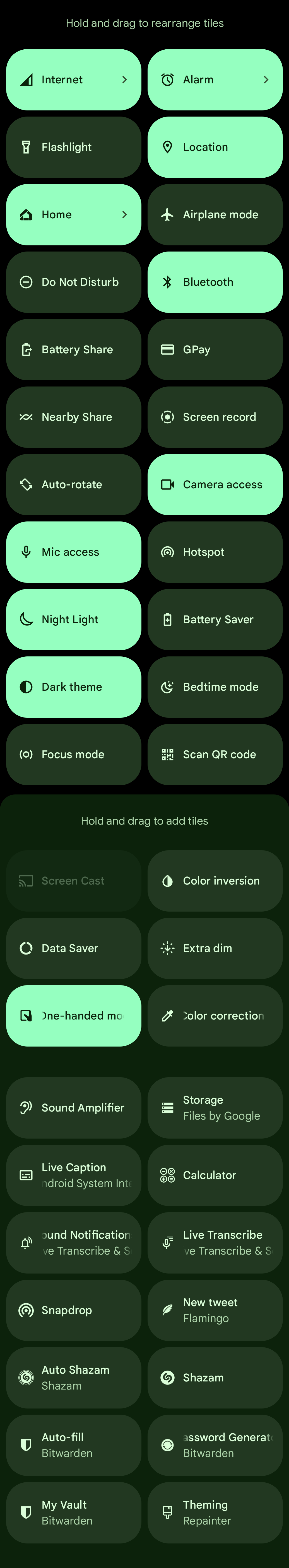 Missing feature of separation Wifi/Mobile Data QS toggle · Issue #322 · siavash79/PixelXpert ...