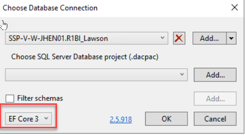 Support in reverse engineering for multiple target frameworks & versions of EF Core · Issue ...