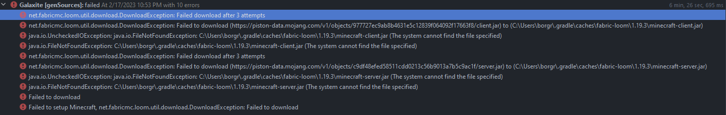 Fabric fails to download required libraries · Issue #1941 · minecraft ...