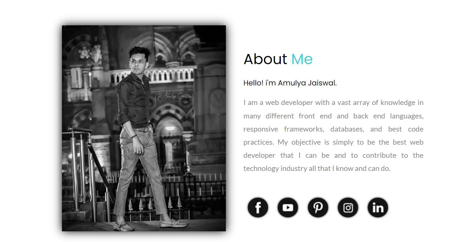 GitHub - amulya40/my-personal-portfolio: this is my personal portfolio