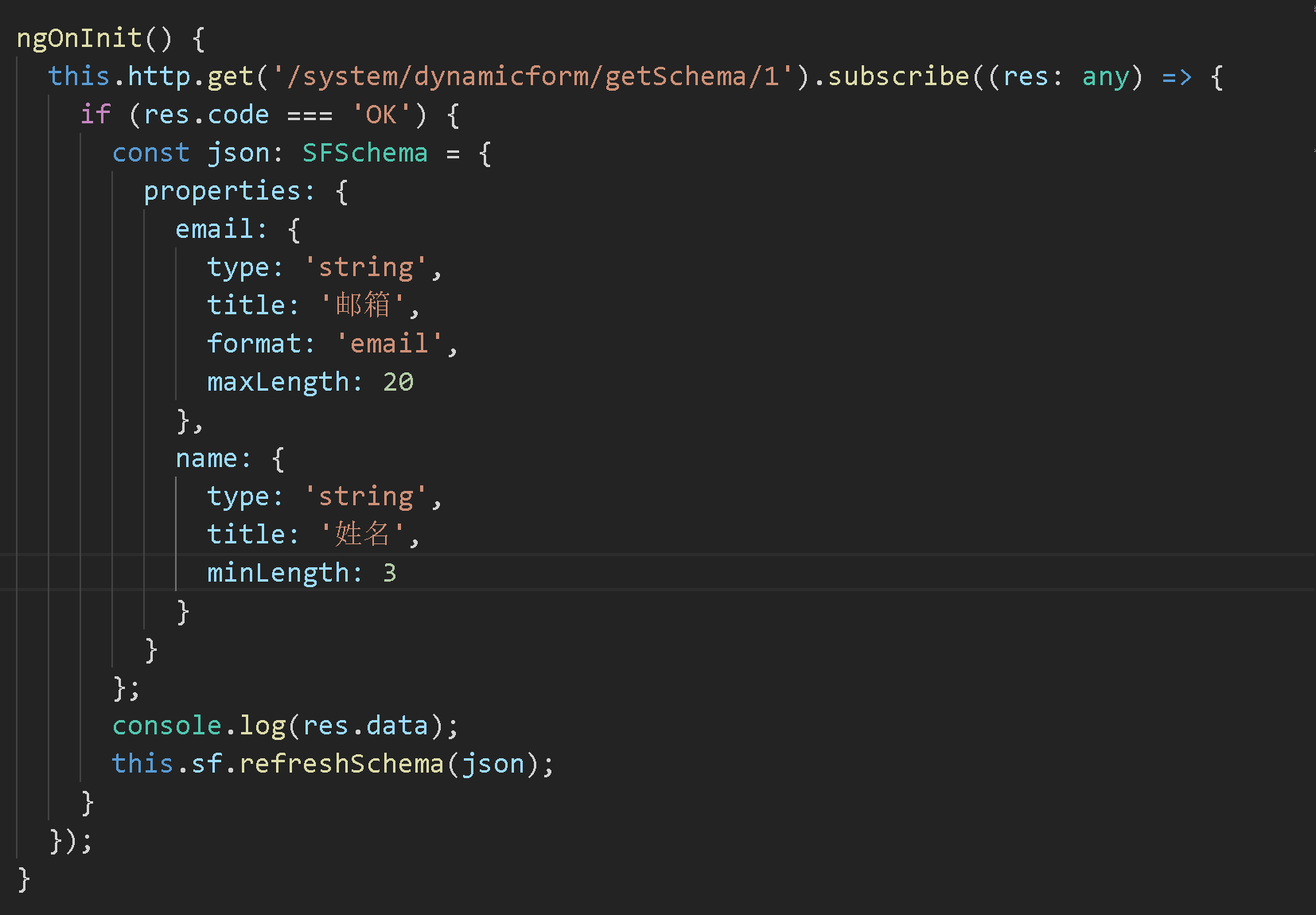 sf动态表单报错 · Issue #1229 · ng-alain/ng-alain · GitHub