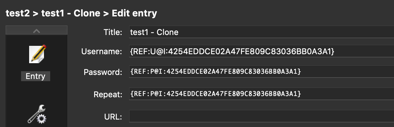 [PRE-RELEASE] KeePassXC fails to resolve the entry reference if the referenced entry is in a ...