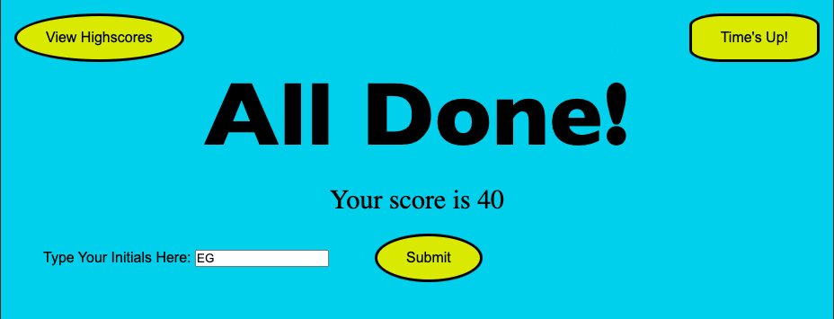 GitHub - EmeraldAGreen/code-quiz: DU Coding Camp Assignment 4