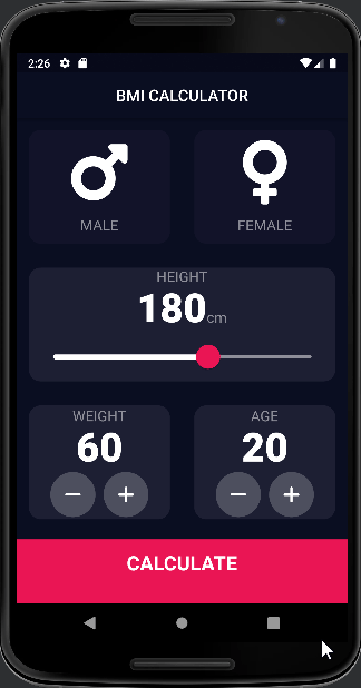 GitHub - douglasadones/bmi_calculator_app: Primeiro projeto com mais de ...