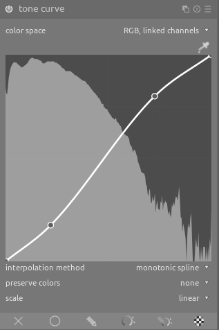 Missing gridlines in tone curve with darktable-elegant-grey theme ...