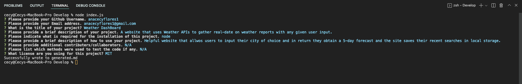 GitHub - anacecyflores/ReadMeGenerator