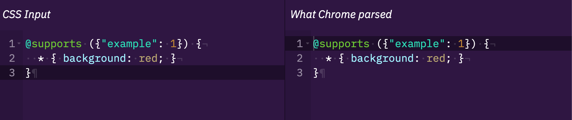 CSS: Prettier wrongly adds new semicolons to at-rule preludes · Issue ...