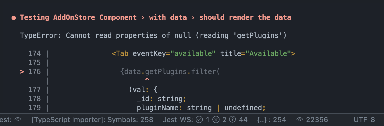 Code Coverage: Create tests for AddOnStore.tsx · Issue #402 ...