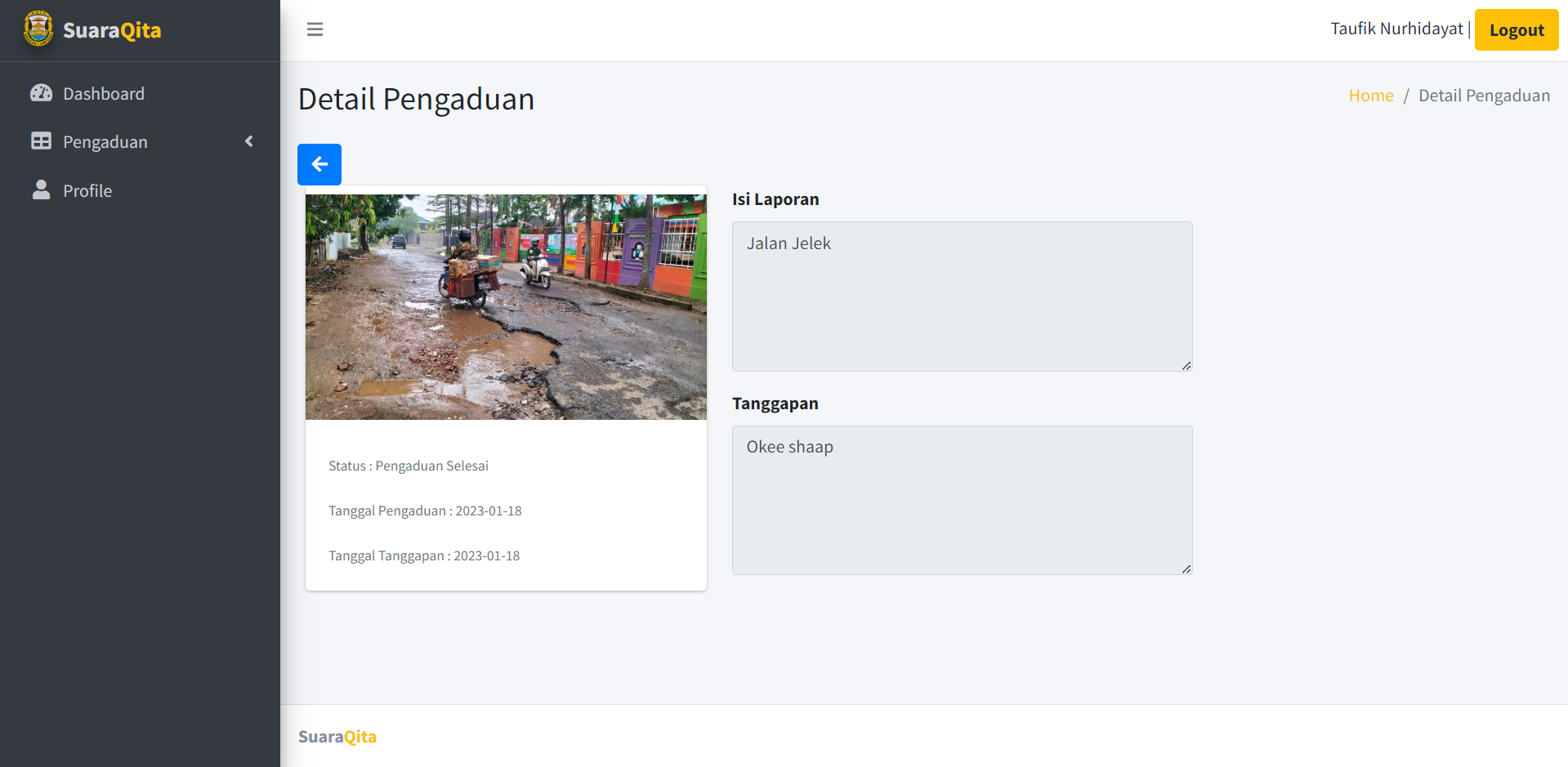 GitHub - taufikn2037/SuaraQita-Sistem-Pengaduan-Masyarakat-: Aplikasi SuaraQita merupakan ...