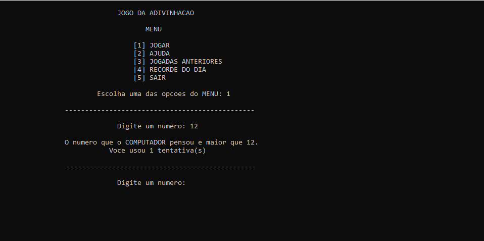 GitHub - JorgeMiguel364/Adivinhacao: Jogo da adivinhação escrito em ...