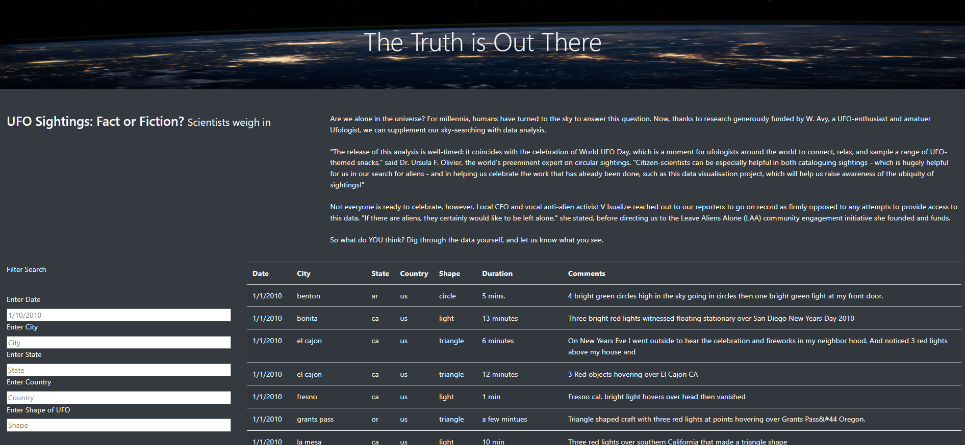 GitHub - destink/UFO