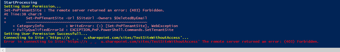 [BUG] Set-PnPTenantSite not working on site collection if connected to SharePoint Admin URL ...