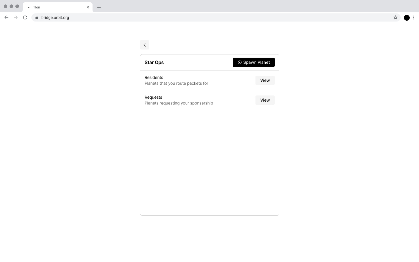 Build out the star ops view · Issue #672 · urbit/bridge · GitHub